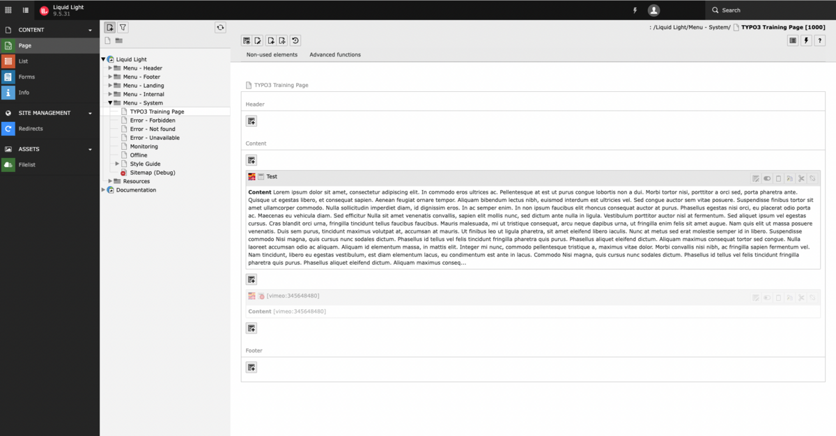 Introduction to the BackOffice - Liquid Light Documentation